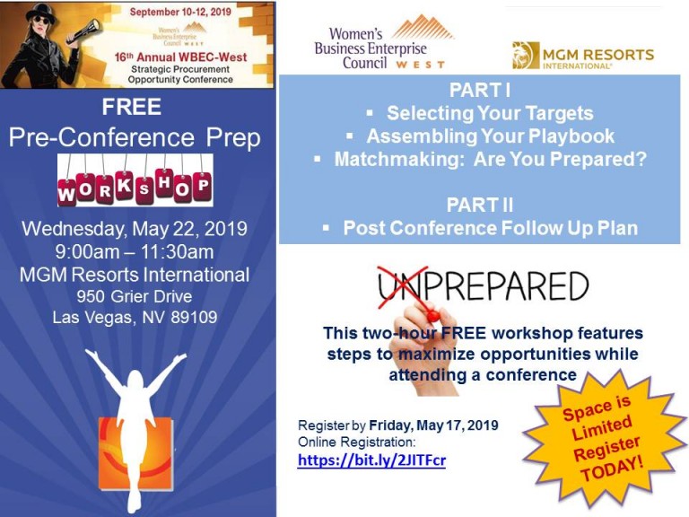 Pre-Conference Prep Workshop | WBEC West Events
