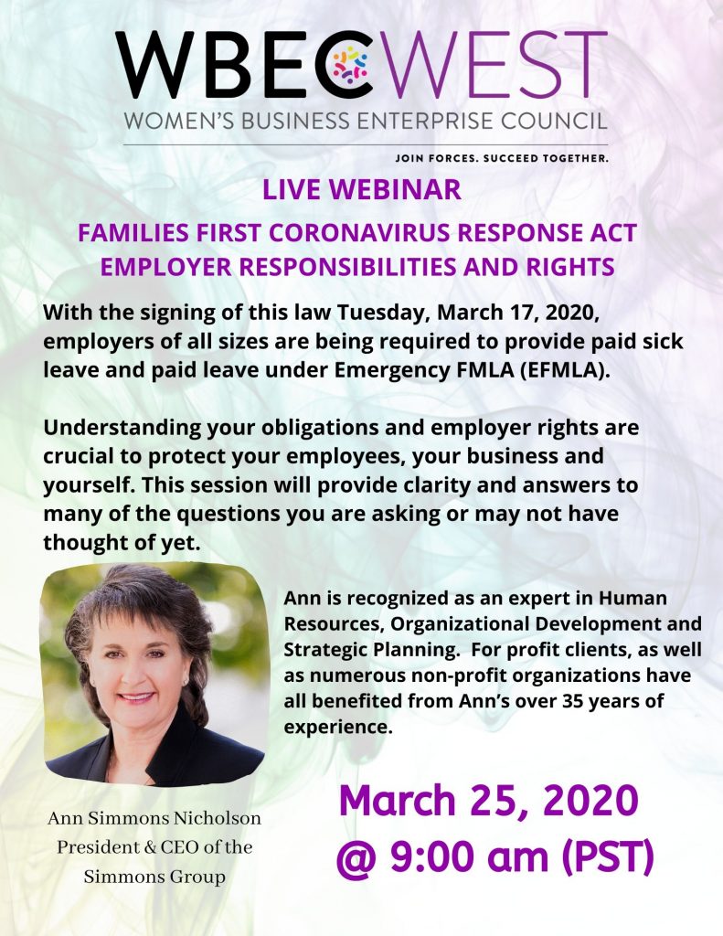 FAMILIES FIRST CORONAVIRUS RESPONSE ACT – EMPLOYER RESPONSIBILITIES AND ...